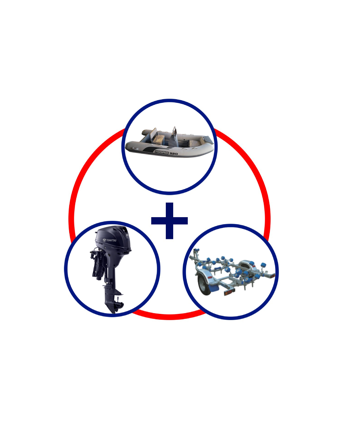 KIT BOTE HIDRO 320DH-AL + MOTOR MFS20 HP + COBIA 420 + ACCES